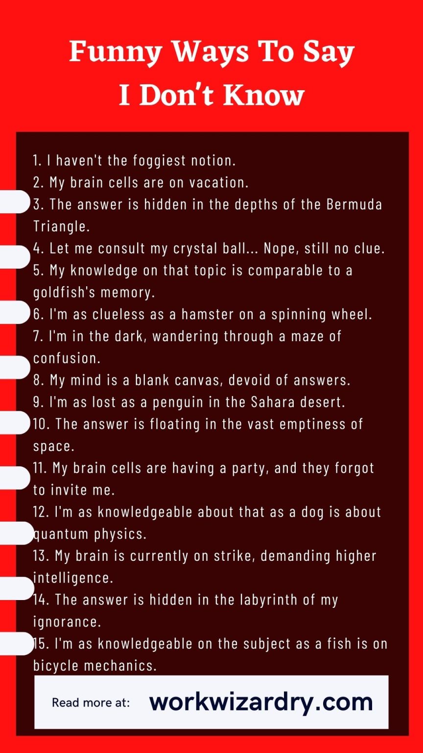 How To Say I Don't Know Professionally? 300 Examples And Tips For ...