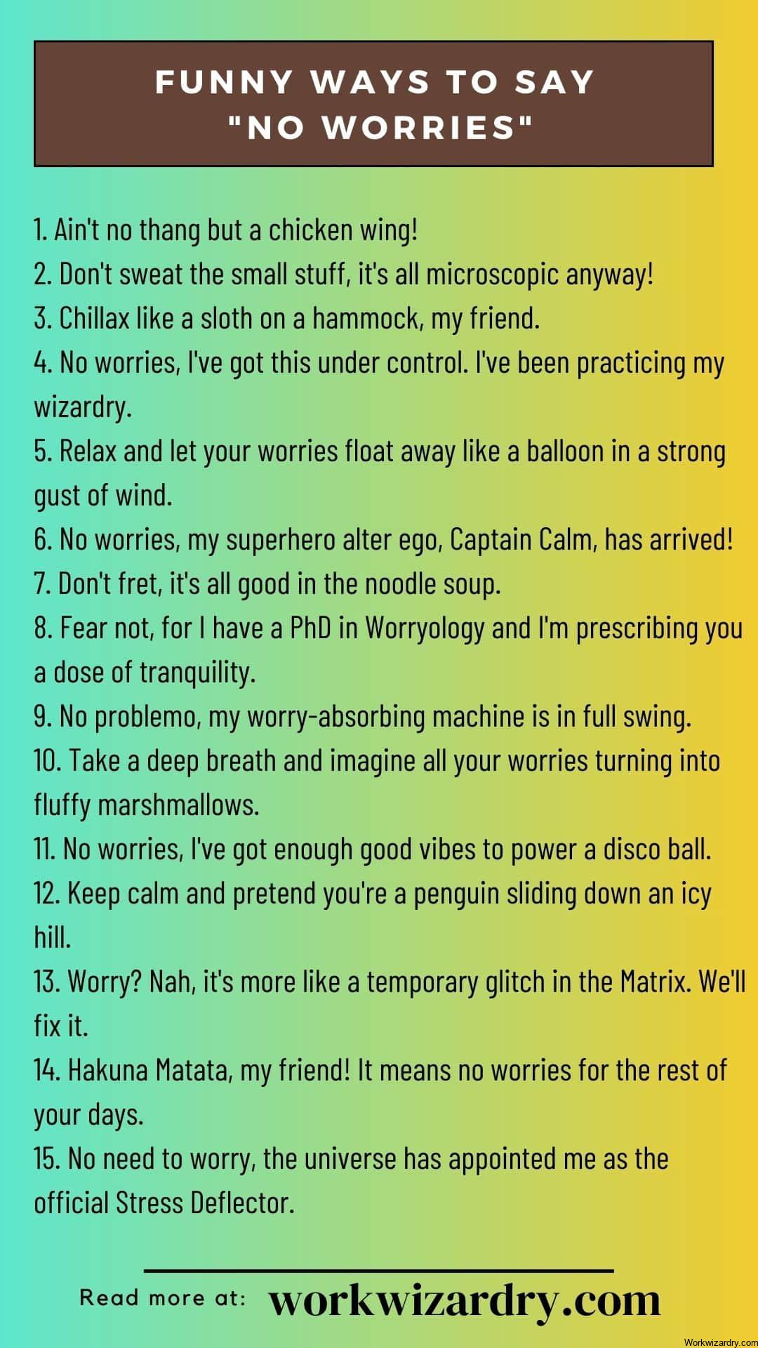 100 Professional Ways To Say No Worries At All Meaning And Tips Work