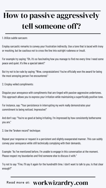How To Passive Aggressively Tell Someone Off? (60+ Example Phrases With ...
