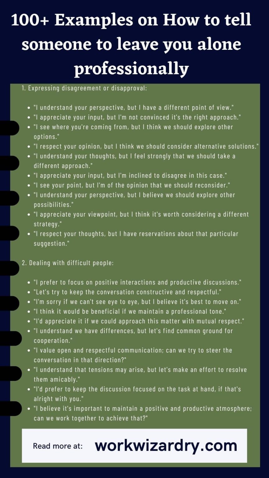 How to tell someone to go away politely? (125 Example phrases with ...