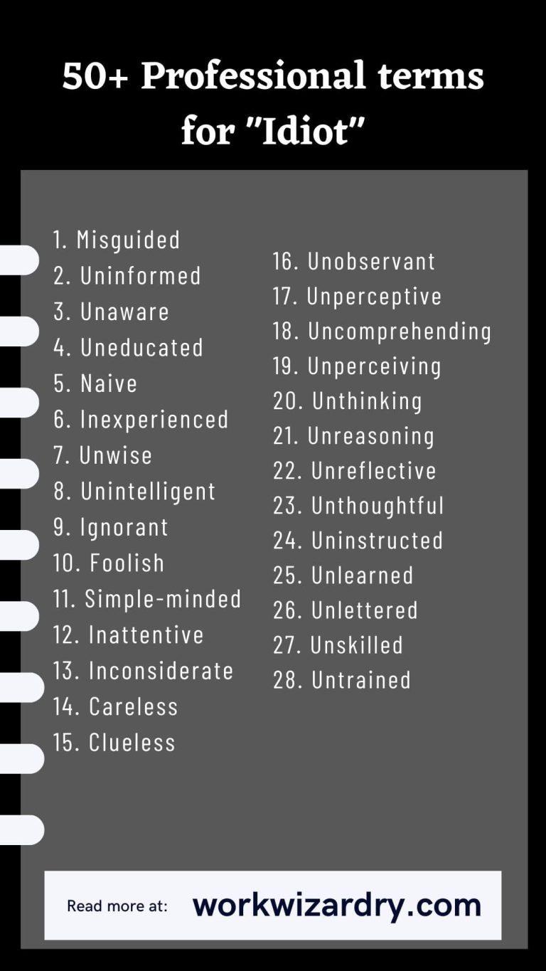 How To Say Stupid In A Professional Way: 150 Useful Tips - Work Wizardry