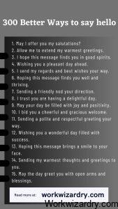 500 Formal And Informal Ways To Say Hello - Work Wizardry