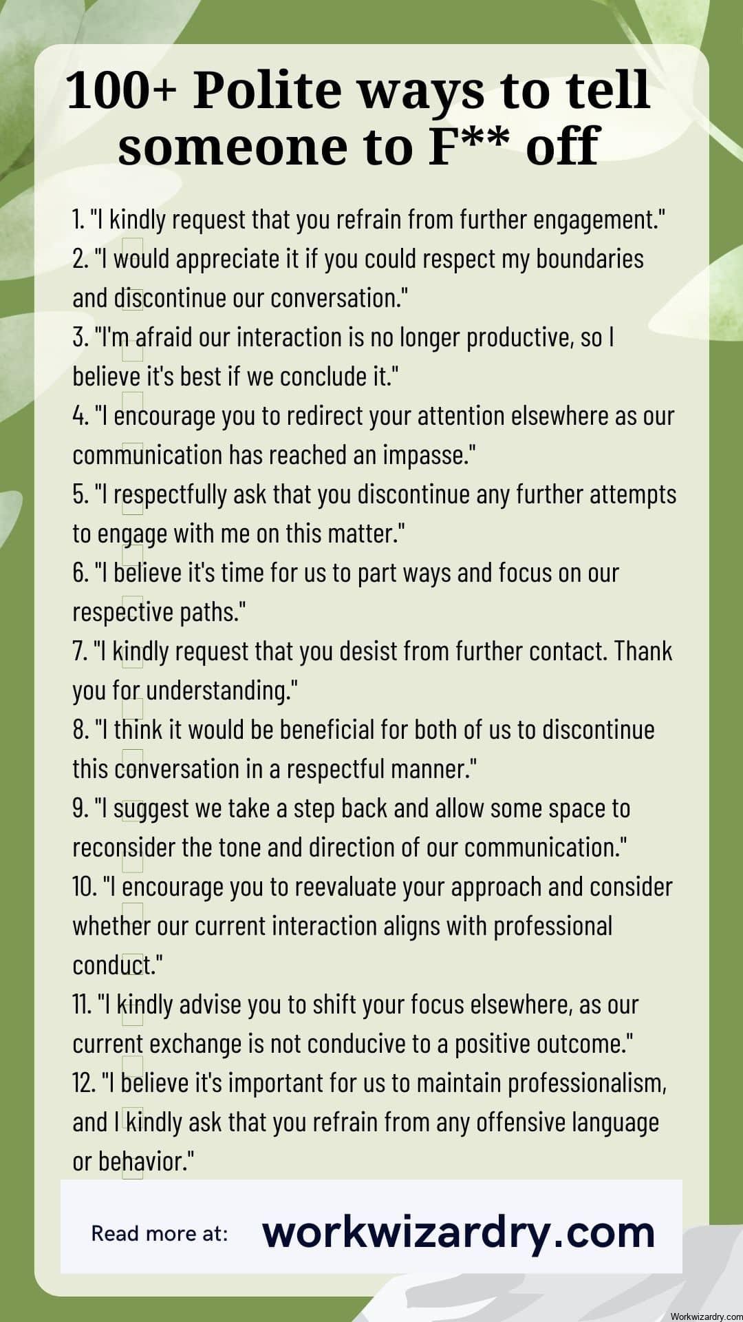 How to tell someone off in a professional way? (125 Example phrases for ...