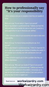 How to professionally say do it yourself or do your job? (100 Examples ...