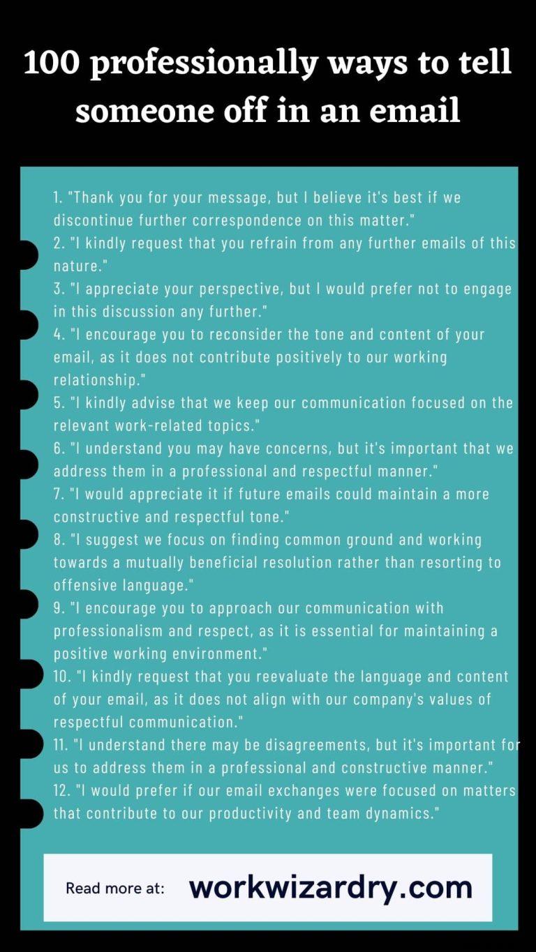 How To Tell Someone Off In A Professional Way? (125 Example Phrases For ...