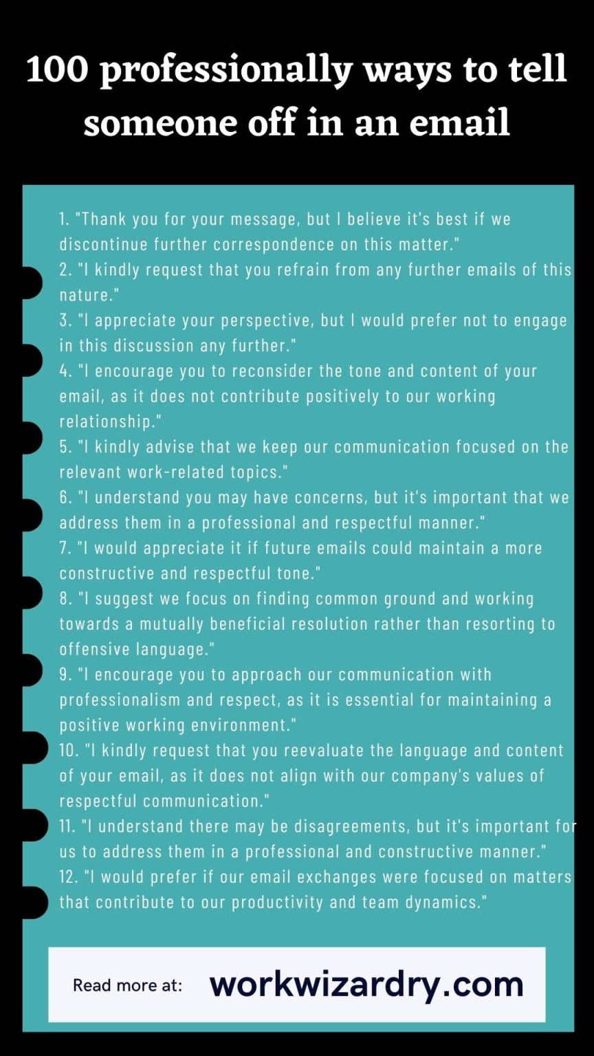 How To Tell Someone Off In A Professional Way? (125 Example Phrases For ...