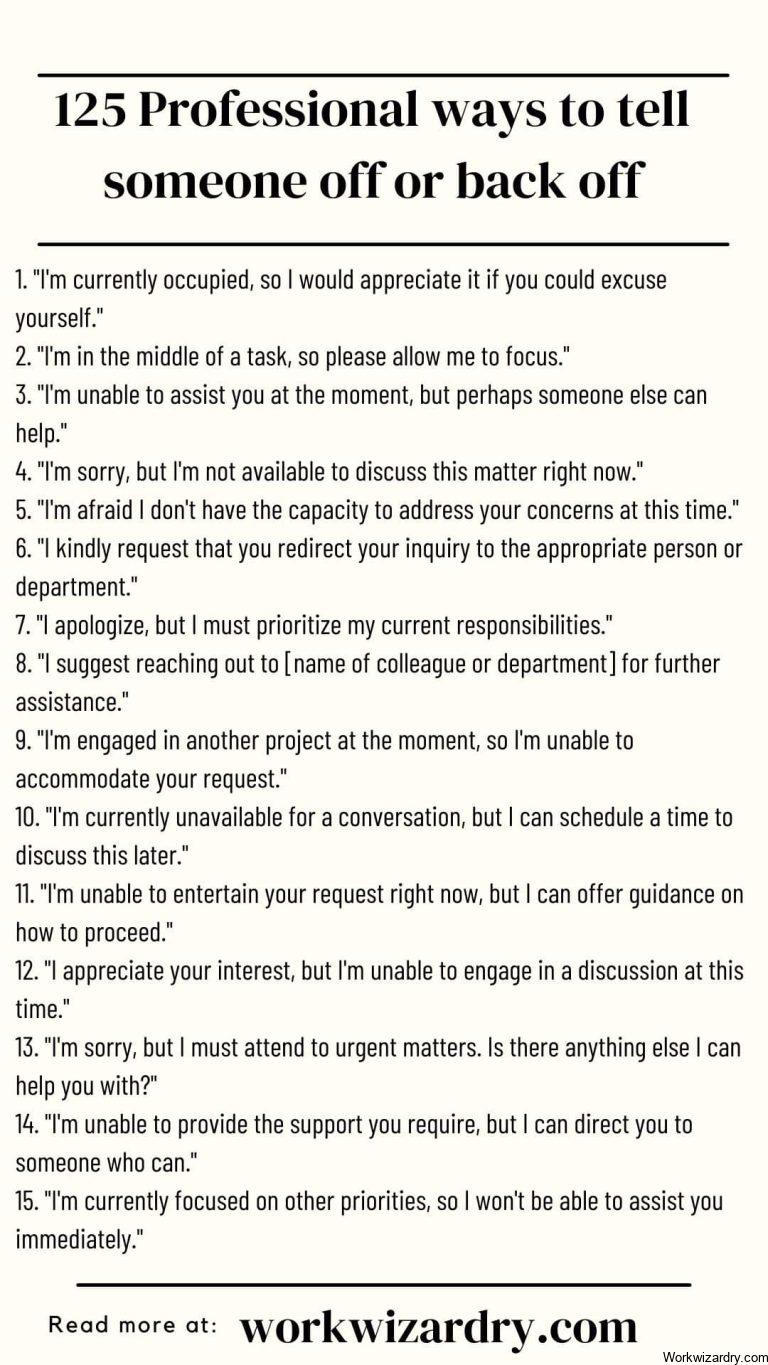 How to tell someone off in a professional way? (125 Example phrases for ...