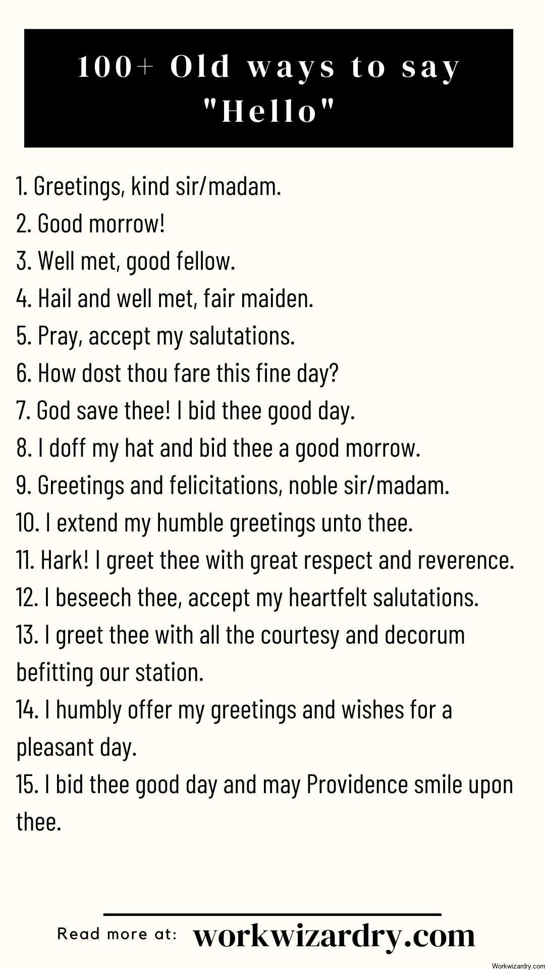 500 Formal And Informal Ways To Say Hello - Work Wizardry