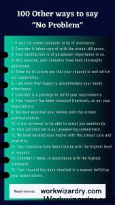 What To Say Instead Of No Problem? 100 Synonyms And Example Phrases To ...