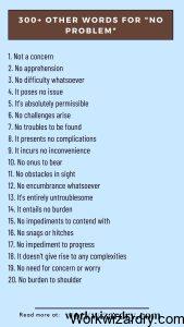 400 Other ways to say no problem (professional and informal) - Work ...