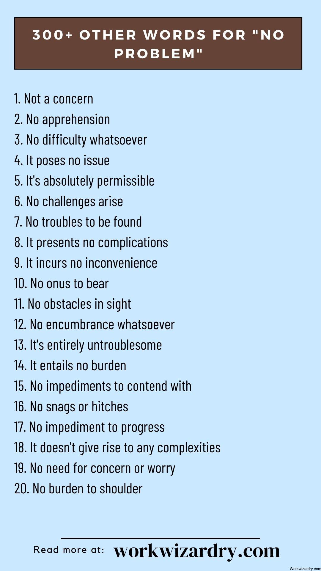 400 Other ways to say no problem (professional and informal) - Work ...