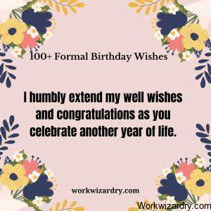 105 Formal birthday wishes for colleagues, boss, employees, managers ...