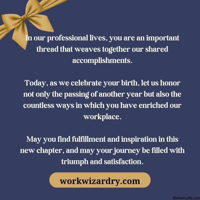 50 Employee Birthday Card Messages that Inspire them - Work Wizardry