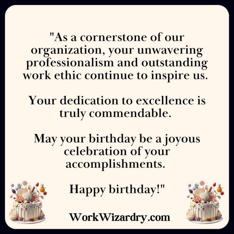 150+ Employee Birthday Messages from Boss, Company, HR and Colleagues ...