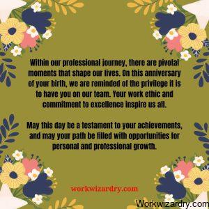 50 Employee Birthday Card Messages That Inspire Them - Work Wizardry