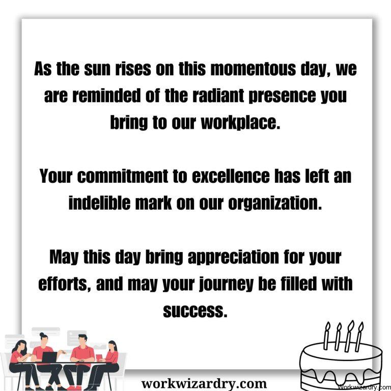 50 Employee Birthday Card Messages that Inspire them - Work Wizardry