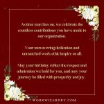 50 Employee Birthday Card Messages that Inspire them - Work Wizardry