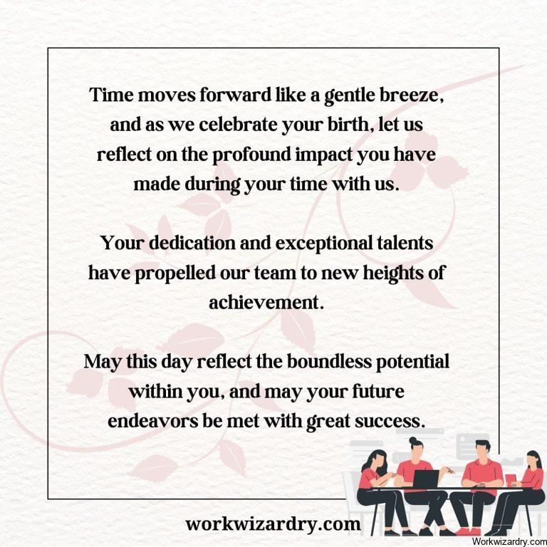 50 Employee Birthday Card Messages that Inspire them - Work Wizardry