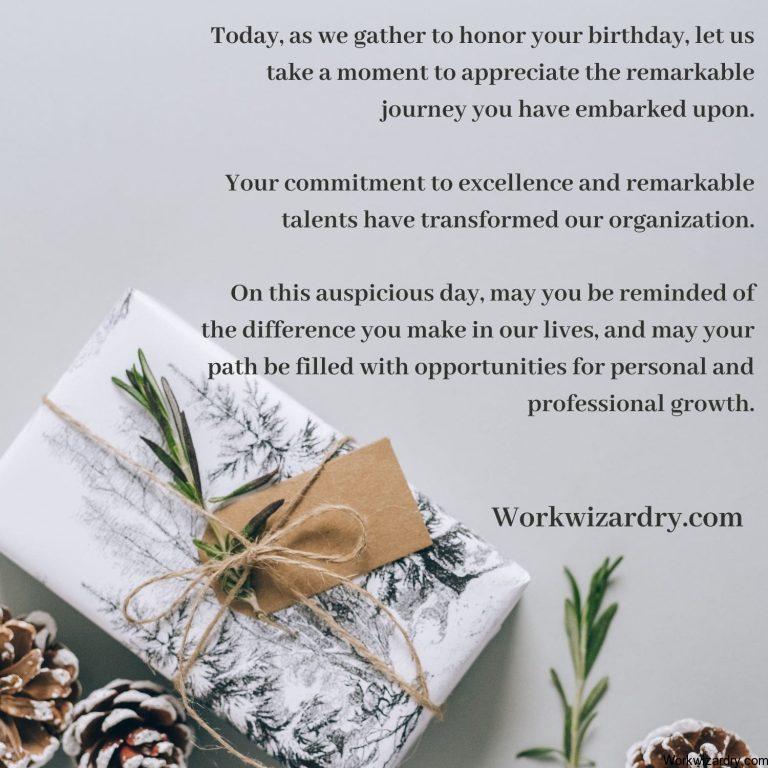 50 Employee Birthday Card Messages That Inspire Them - Work Wizardry
