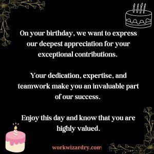 150+ Employee Birthday Messages from Boss, Company, HR and Colleagues ...