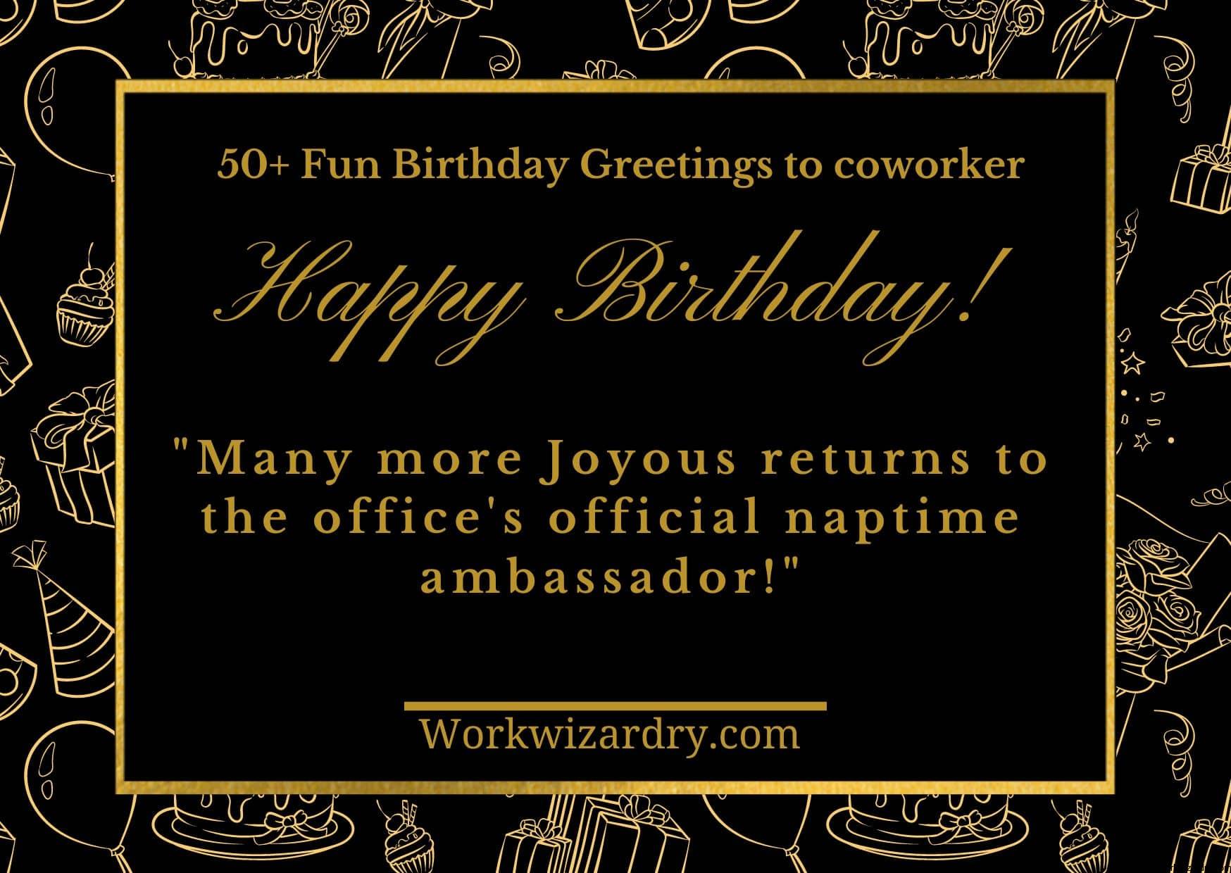 50+ Fun Ways To Say Happy Birthday At Workplace For Coworkers ...