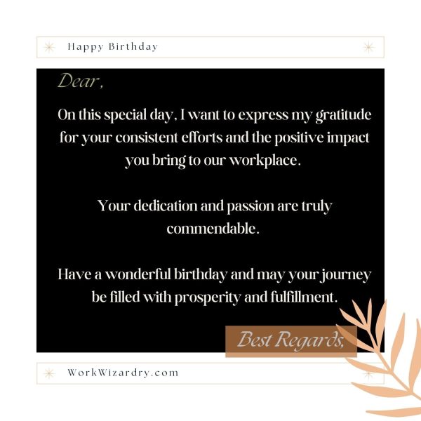 35 Very Thoughtful Happy Birthday Messages For Employee - Work Wizardry