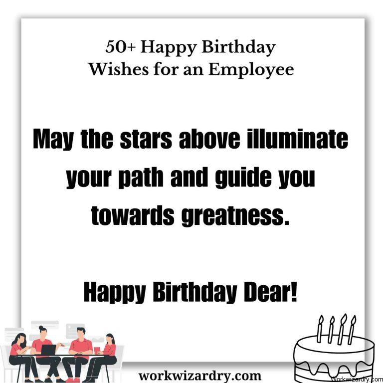 55 Happy Birthday Employee Messages with special note - Work Wizardry