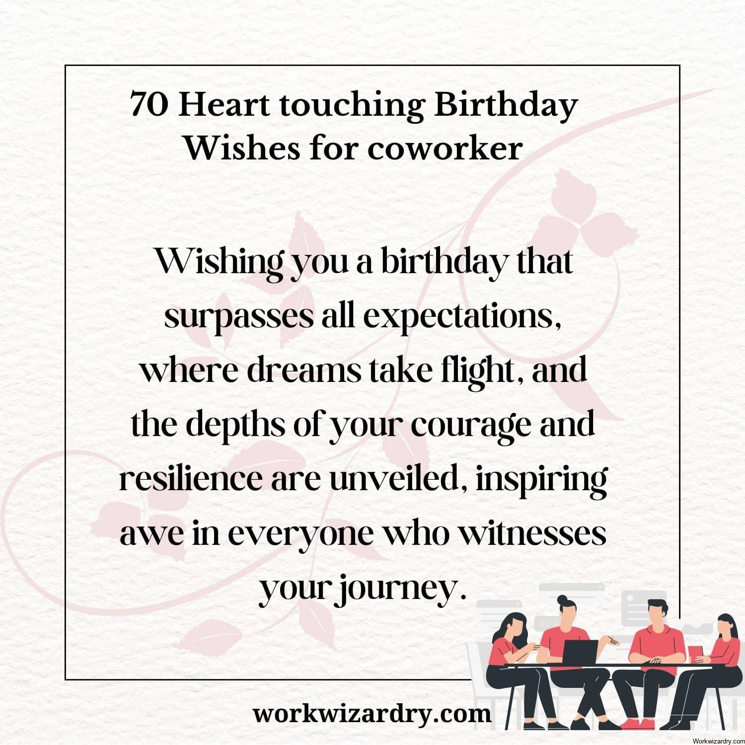 70 Heart touching birthday wishes for colleague, Boss, coworker ...