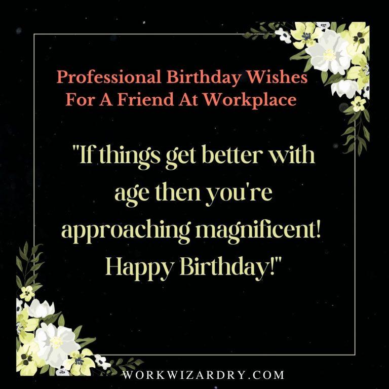 50 Professional Birthday Wishes For A Friend At The Workplace or Office ...