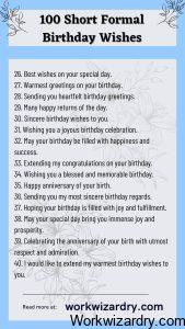 Formal Happy Birthday Message: 105 Wishes For Colleagues, Boss ...