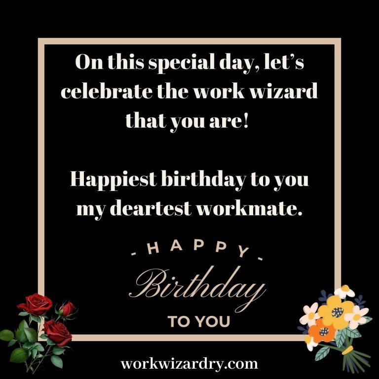 60 Simple Birthday Wishes For Colleague - Work Wizardry