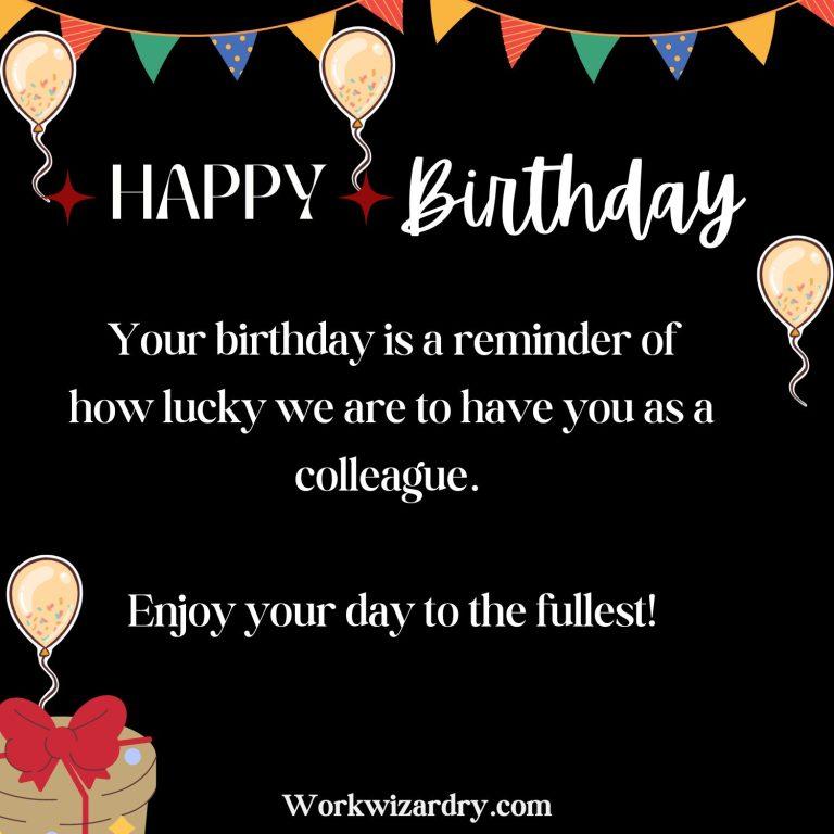 50 Simple Birthday Wishes For Coworker - Work Wizardry
