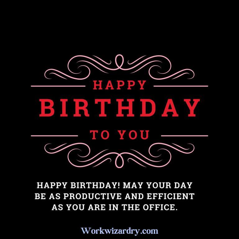 50 Simple Birthday Wishes For Coworker - Work Wizardry