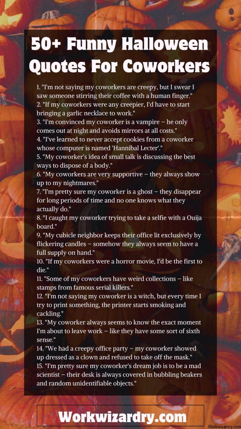 50+ Halloween quotes for coworkers - Work Wizardry