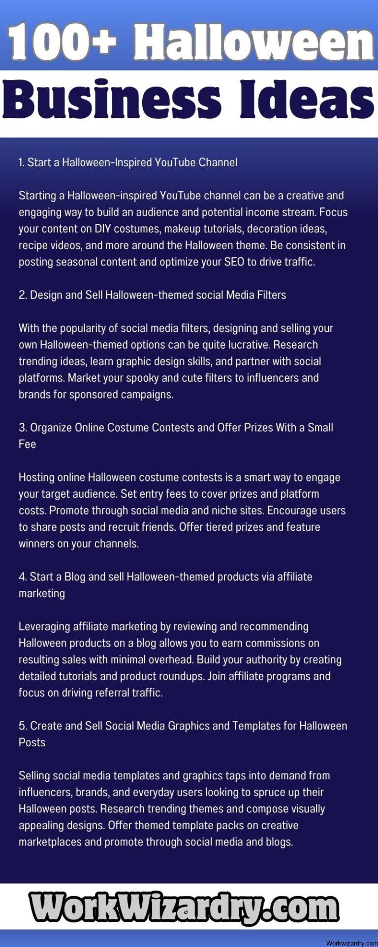 100+ Highly Profitable Halloween Business Ideas (Online And Offline ...
