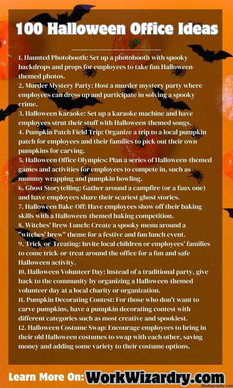 100+ Office Halloween Ideas To Celebrate At The Workplace [2024] - Work ...