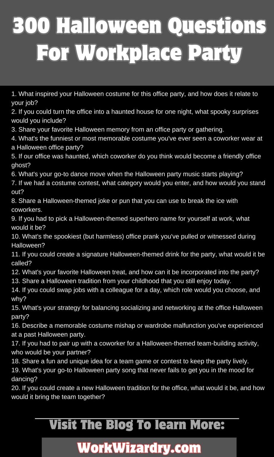 300+ Halloween Icebreaker Questions For Work coworkers, team, and ...