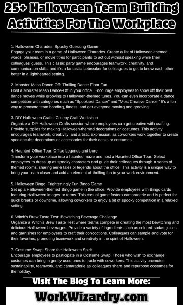 30 Halloween Team Building Activities For The Workplace (Virtual And ...