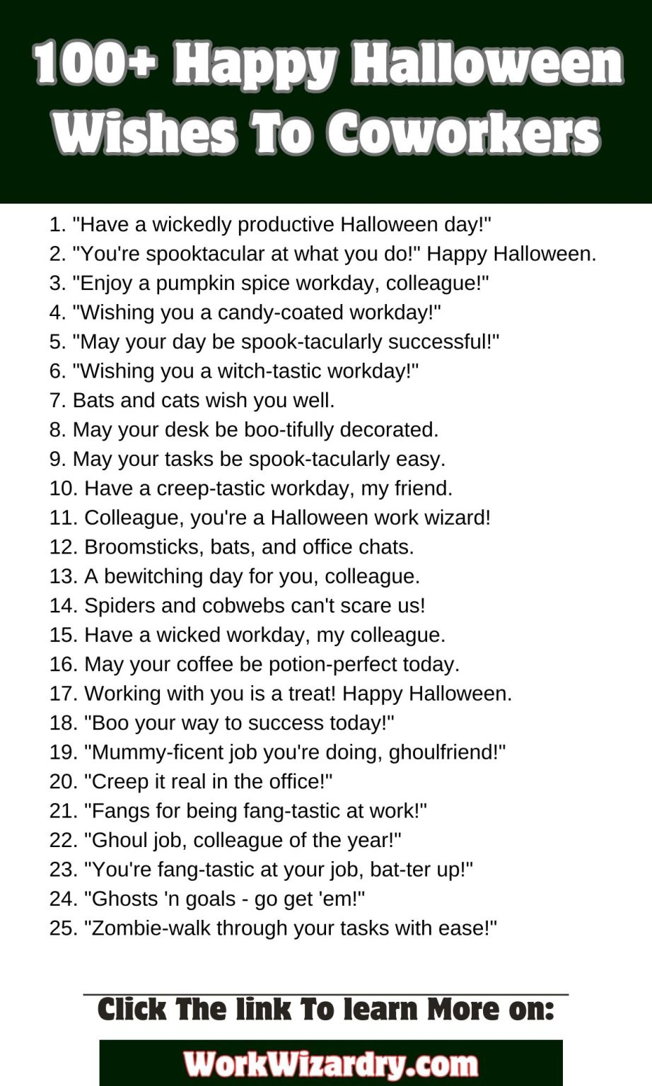 200+ Halloween greetings, wishes, and messages for workplace coworkers ...