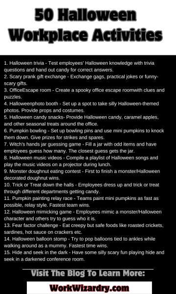 50+ Halloween Workplace Ideas To Celebrate The Spooky Season At The ...