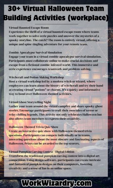 30 Halloween Team Building Activities For The Workplace (Virtual And ...