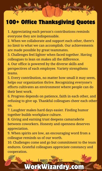 80 Inspirational Thanksgiving Work Quotes To Elevate Your Team's Spirit ...