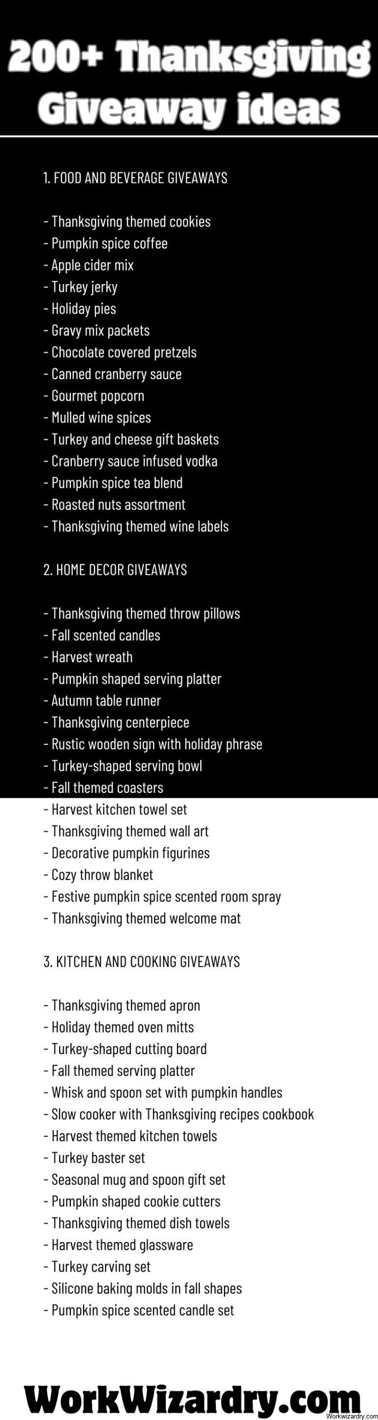 200 Thanksgiving Giveaway Ideas For Building A Strong Customer Base In ...