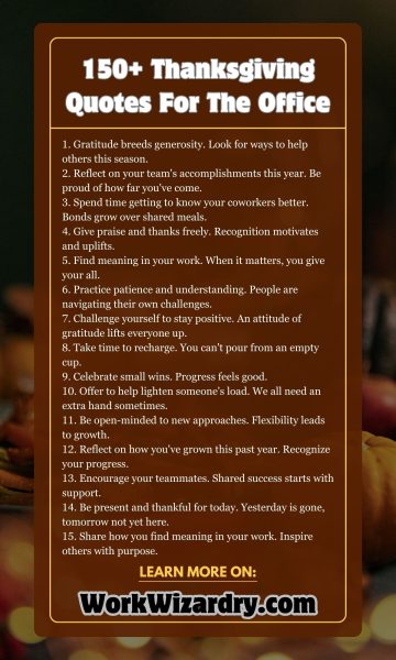160+ Thanksgiving Quotes For Work To Fuel Your Workplace Gratitude ...
