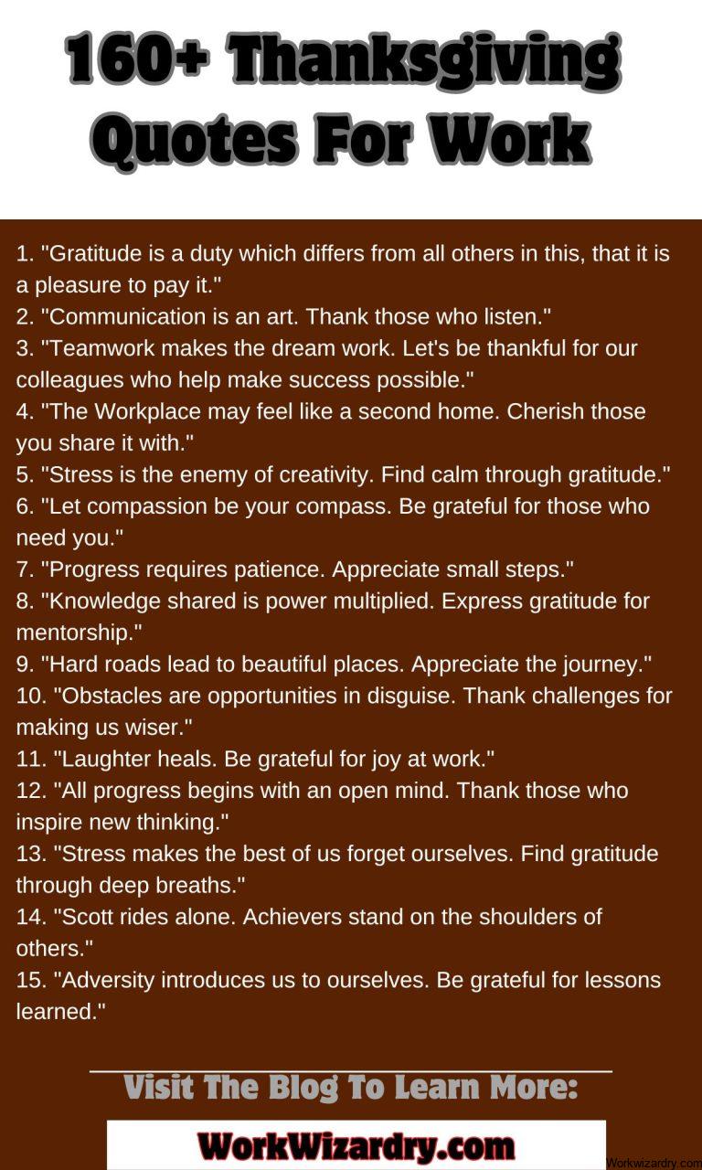 160+ Thanksgiving Quotes For Work To Fuel Your Workplace Gratitude ...