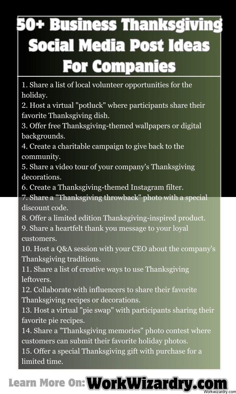 50 Thanksgiving social media post ideas for companies, businesses, and ...