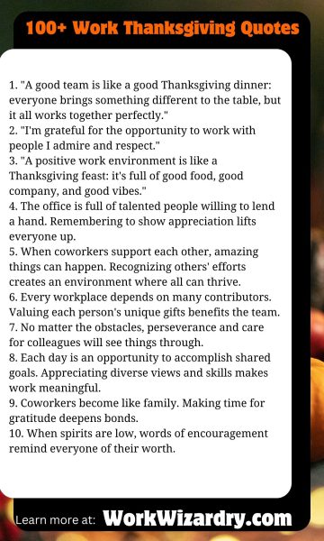 80 Inspirational Thanksgiving Work Quotes To Elevate Your Team's Spirit ...